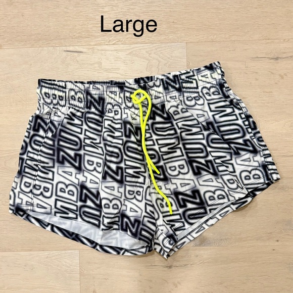Zumba Fitness | Shorts | Zumba Fitness Monochrome Shorts With Neon ...
